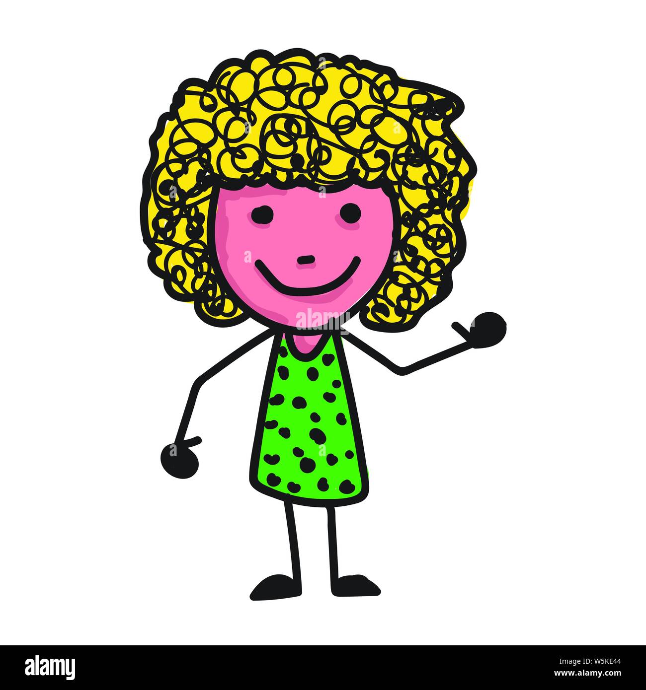 Draw woman cartoon Stock Vector Image & Art - Alamy