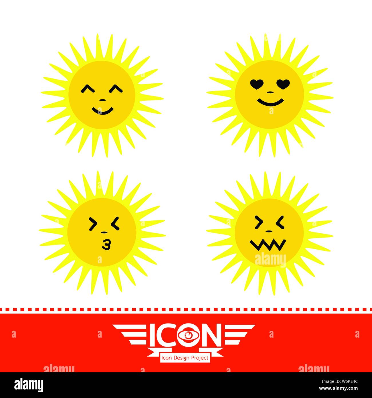 sun emotion cartoon Stock Vector Image & Art - Alamy