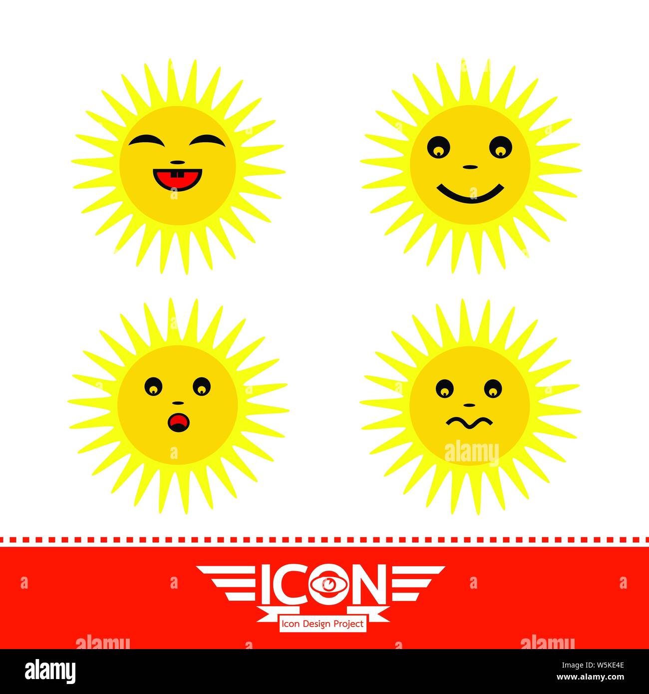 sun emotion cartoon Stock Vector Image & Art - Alamy