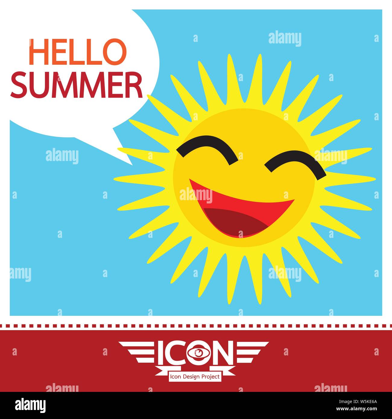 Summer sun sign Stock Vector Image & Art - Alamy