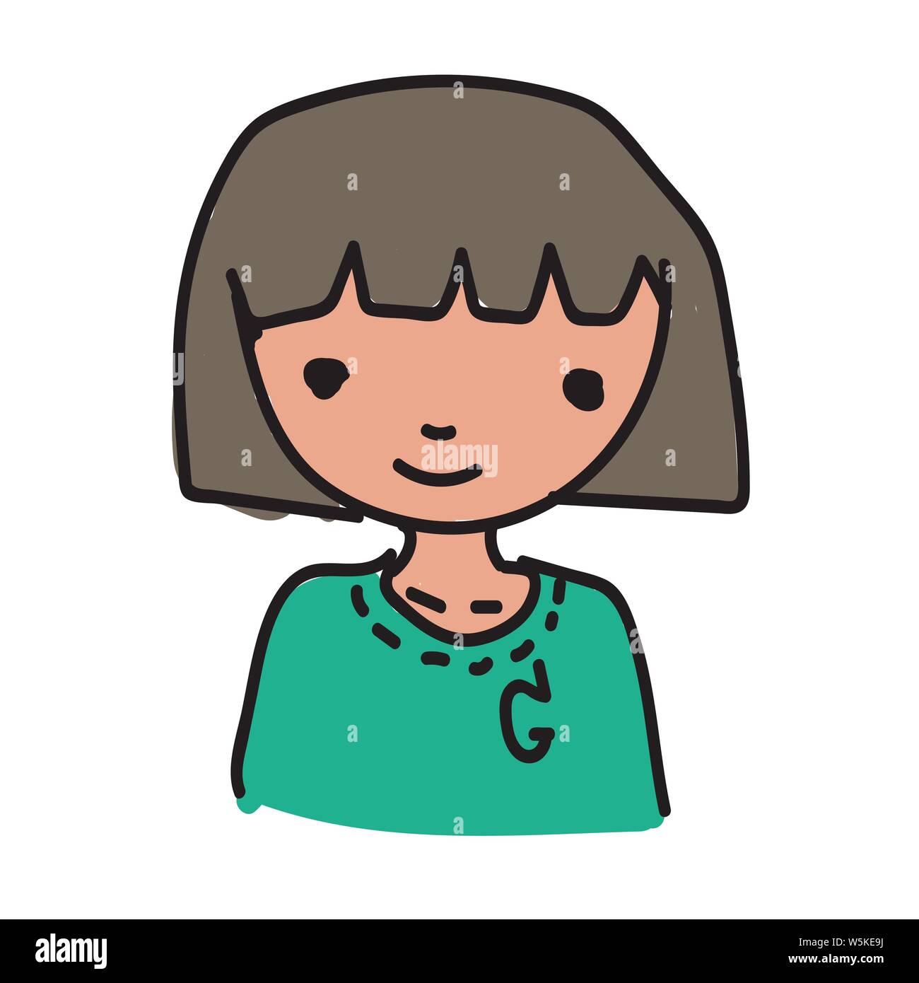 Draw woman cartoon Stock Vector Image & Art - Alamy