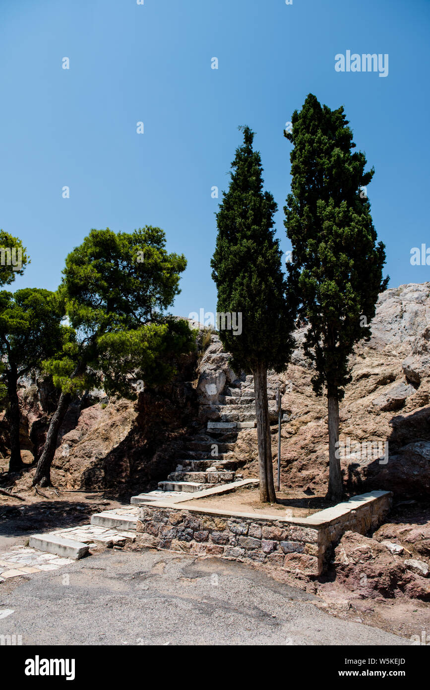 Acropolis and park in Athens, Greece Stock Photo - Alamy