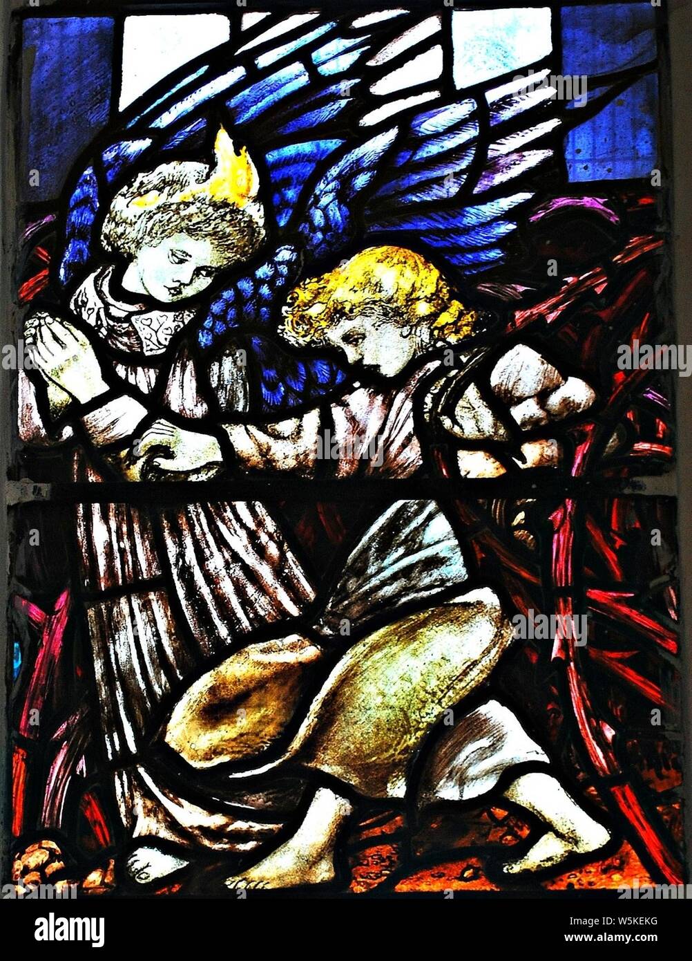 CW Playful Angels St. Andrew Farnham, Surrey Stock Photo - Alamy