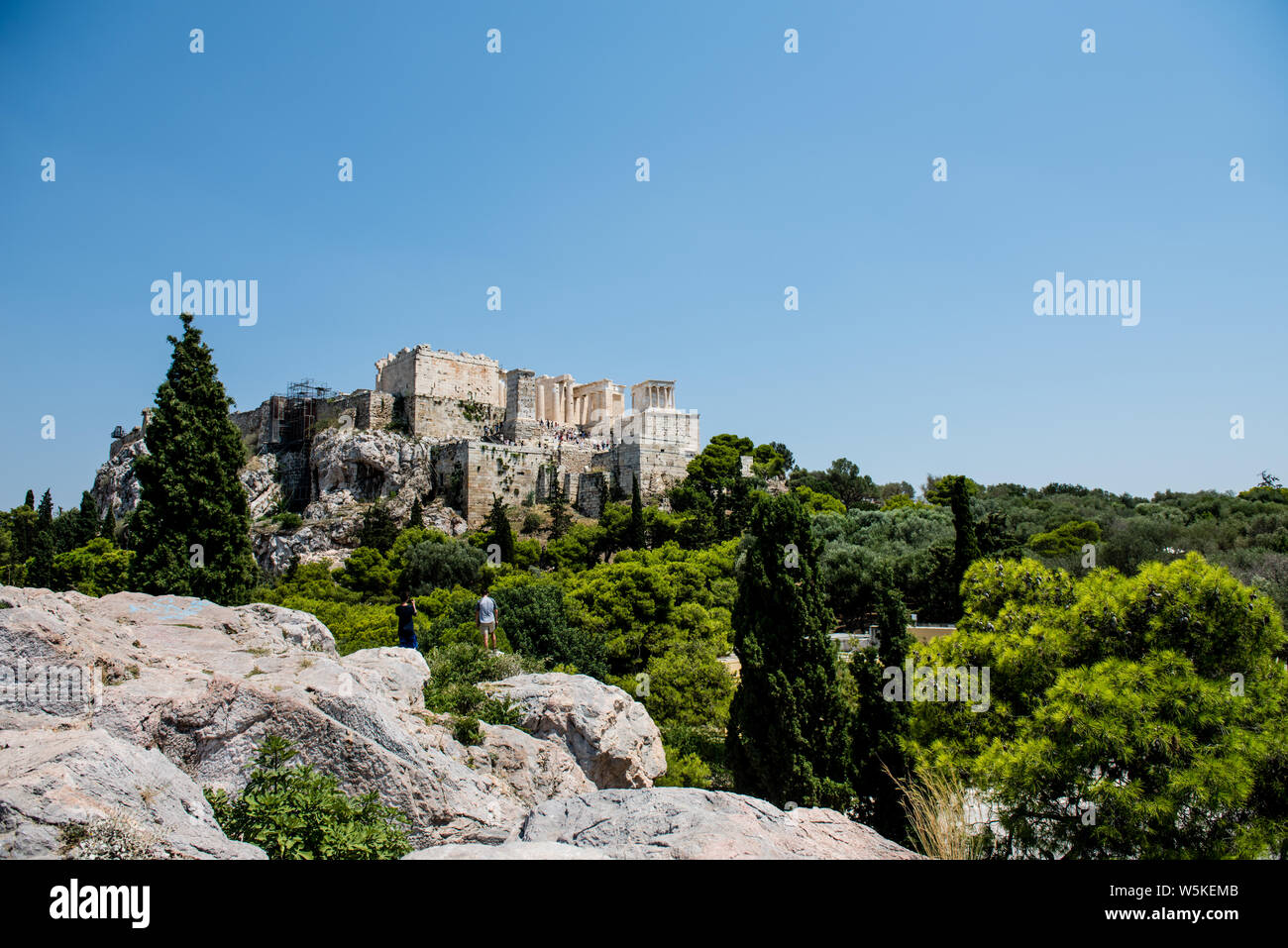 Acropolis and park in Athens, Greece Stock Photo - Alamy