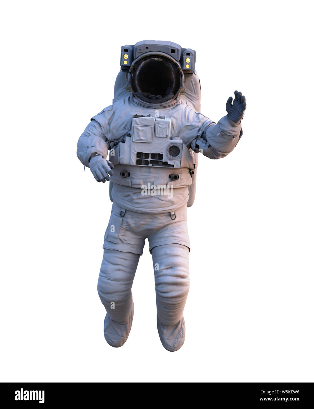 Floating Astronaut Waving Floating Astronaut Waving