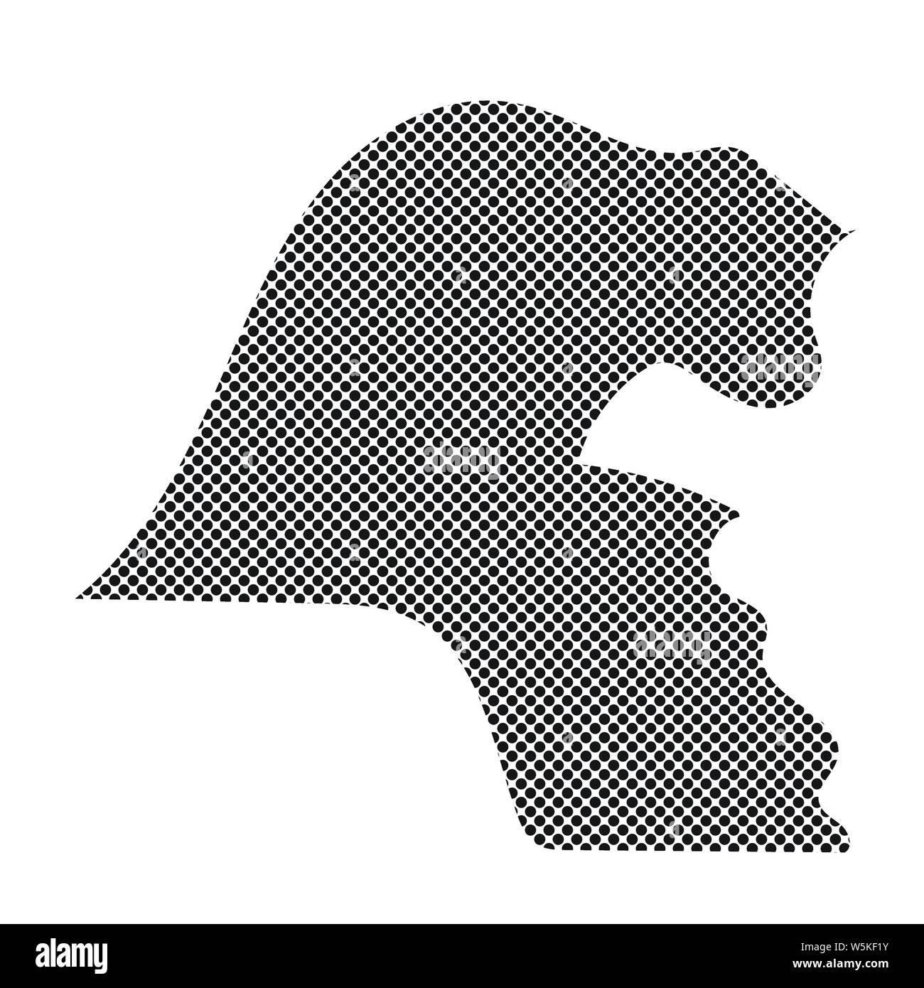 Vector map kuwait city hi-res stock photography and images - Alamy