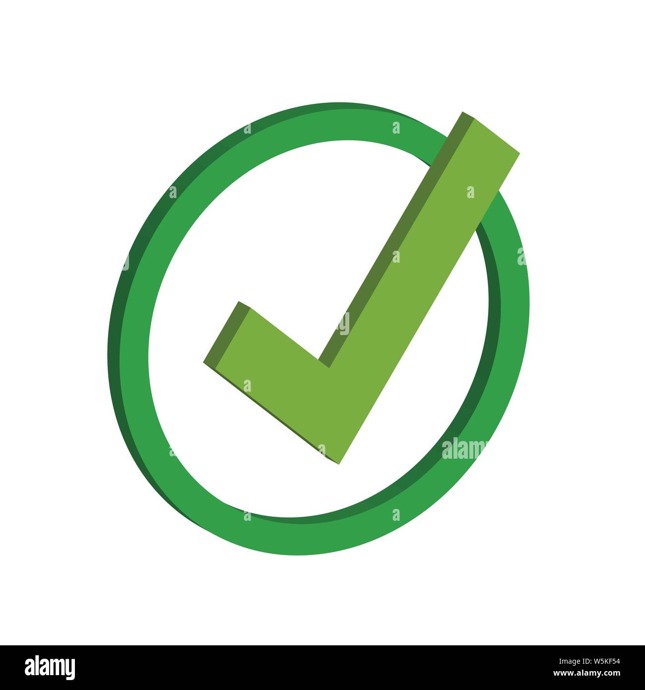 Tick Check Mark Icon Stock Vector Image & Art - Alamy