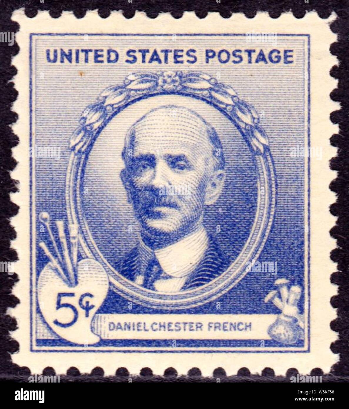 Daniel Chester French 1940 Issue-5c Stock Photo - Alamy