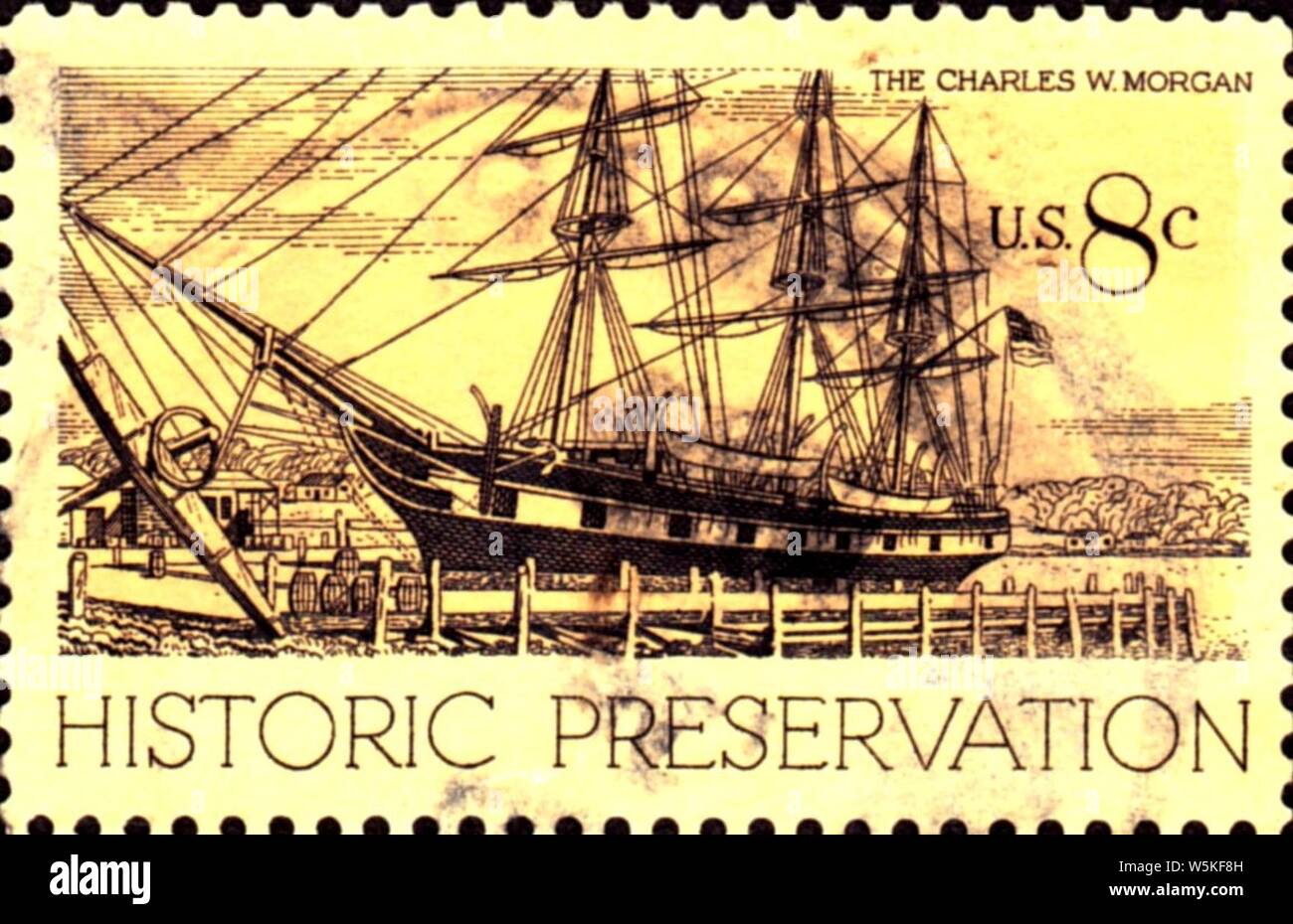 CW Morgan Ship 1971 Issue-8c Stock Photo - Alamy