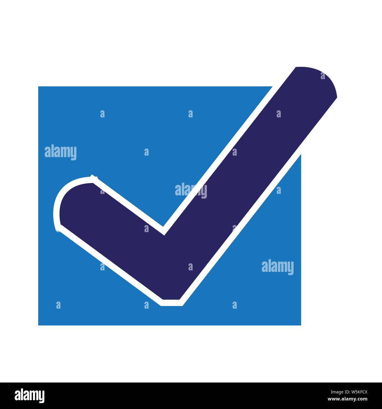Tick Check Mark Icon Stock Vector Image & Art - Alamy