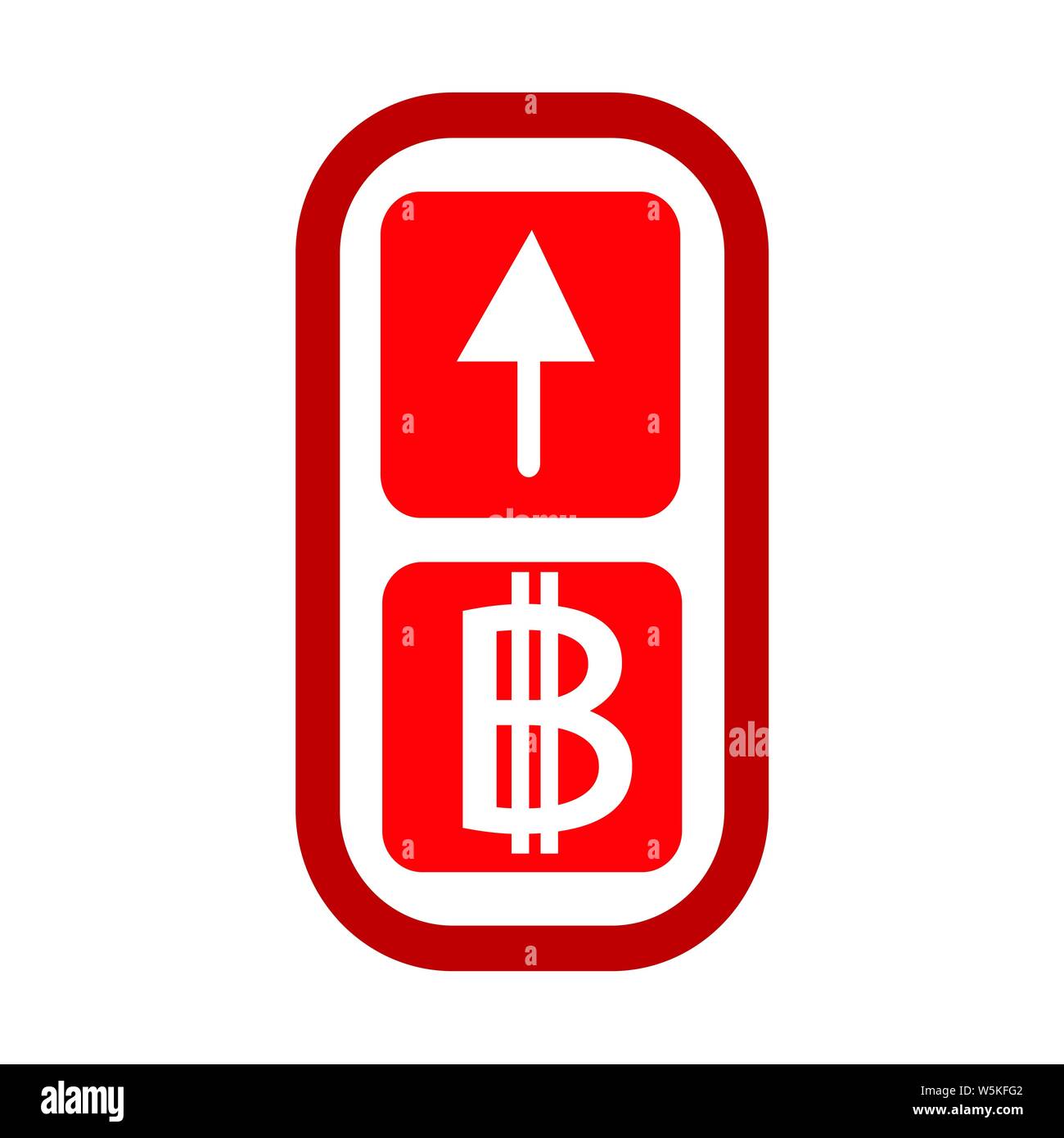 Blockchain Bitcoin Crypto currency sign icon Stock Vector Image & Art - Alamy