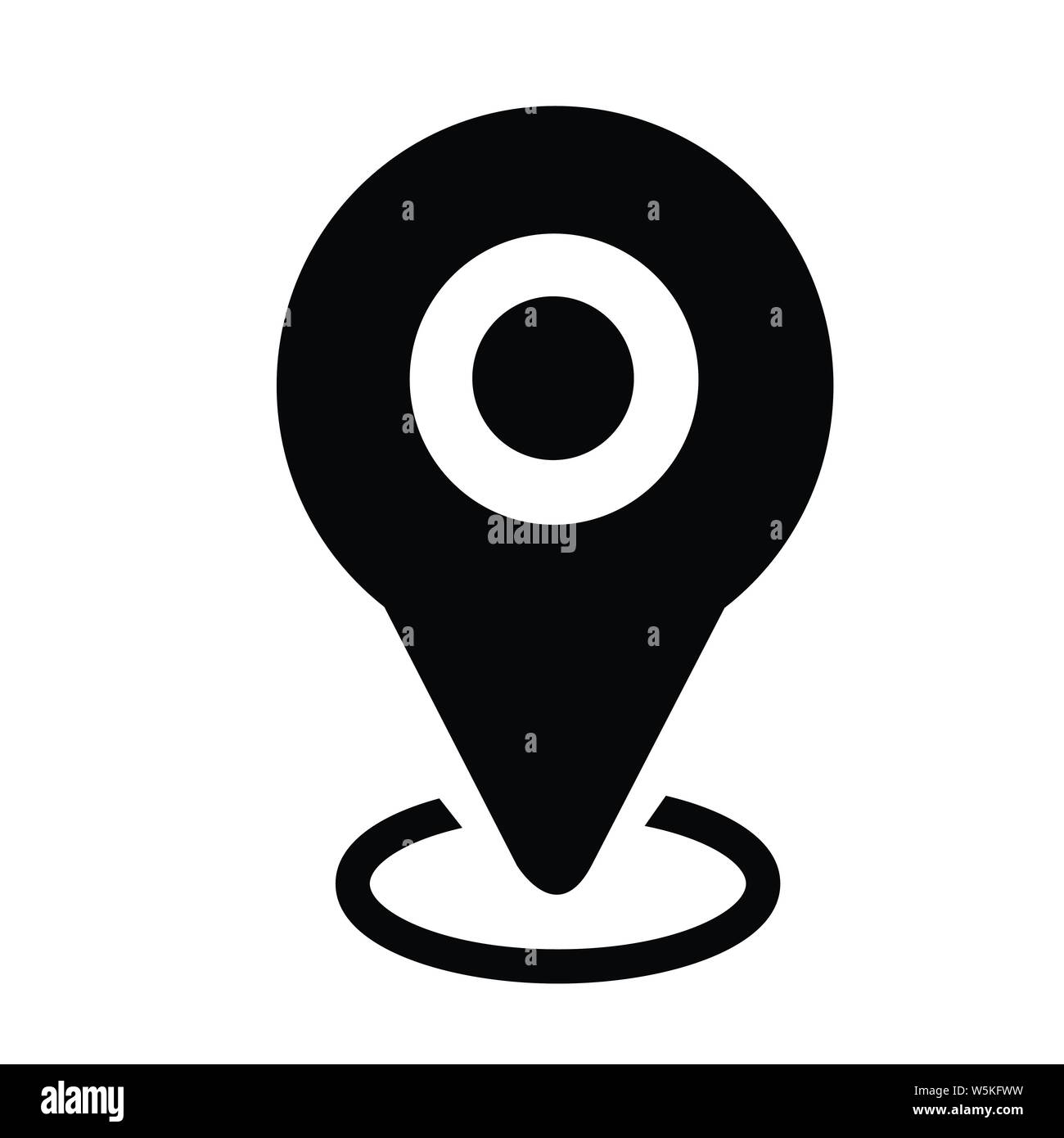 Pin location icon Stock Vector Image & Art - Alamy