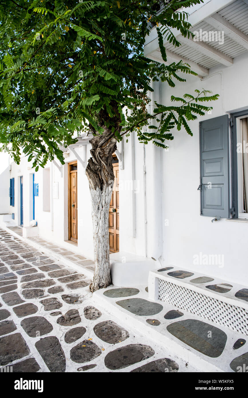 Street Scenes in Mykonos, Greece Stock Photo - Alamy