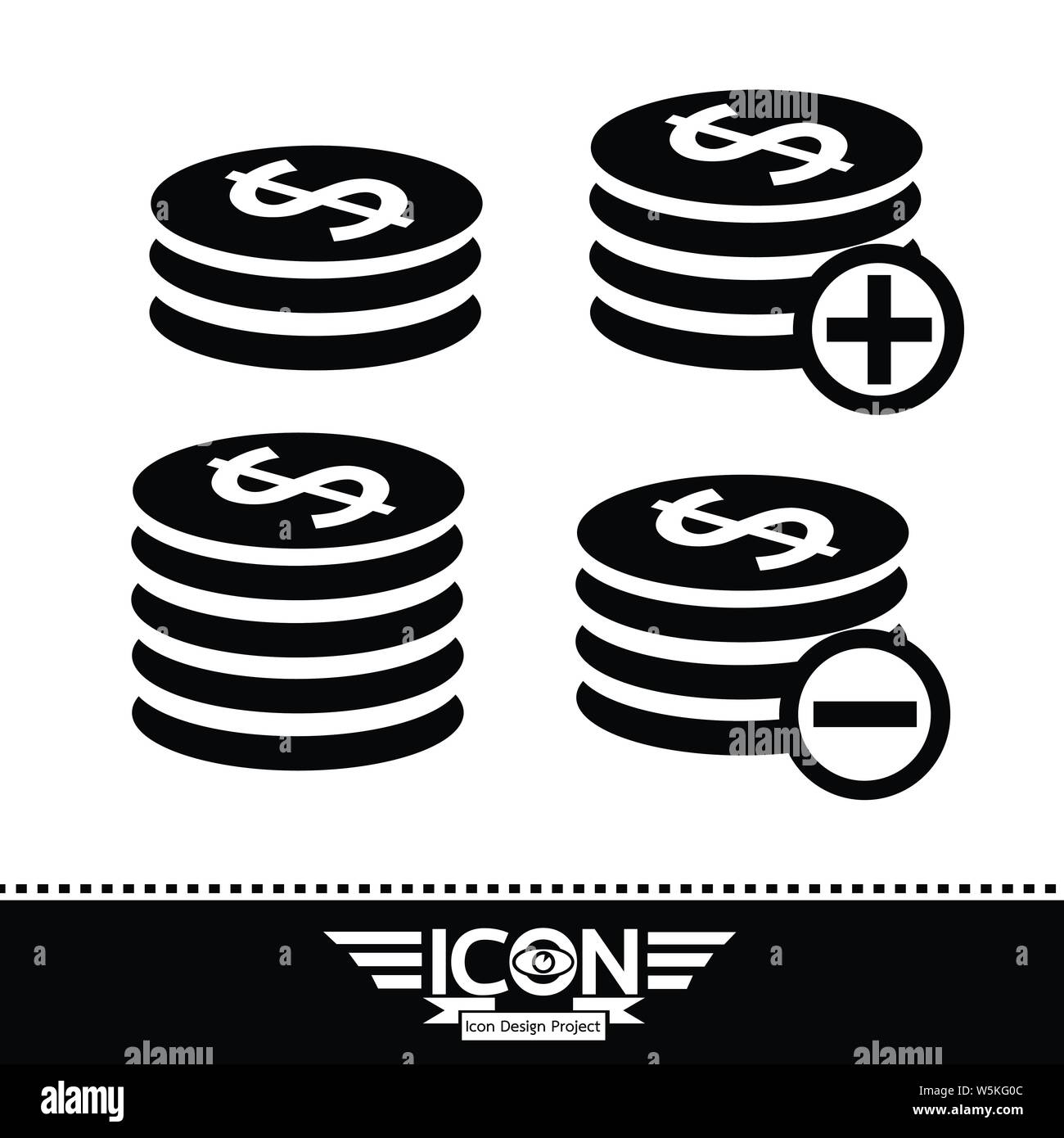 Money icon Stock Vector Image & Art - Alamy
