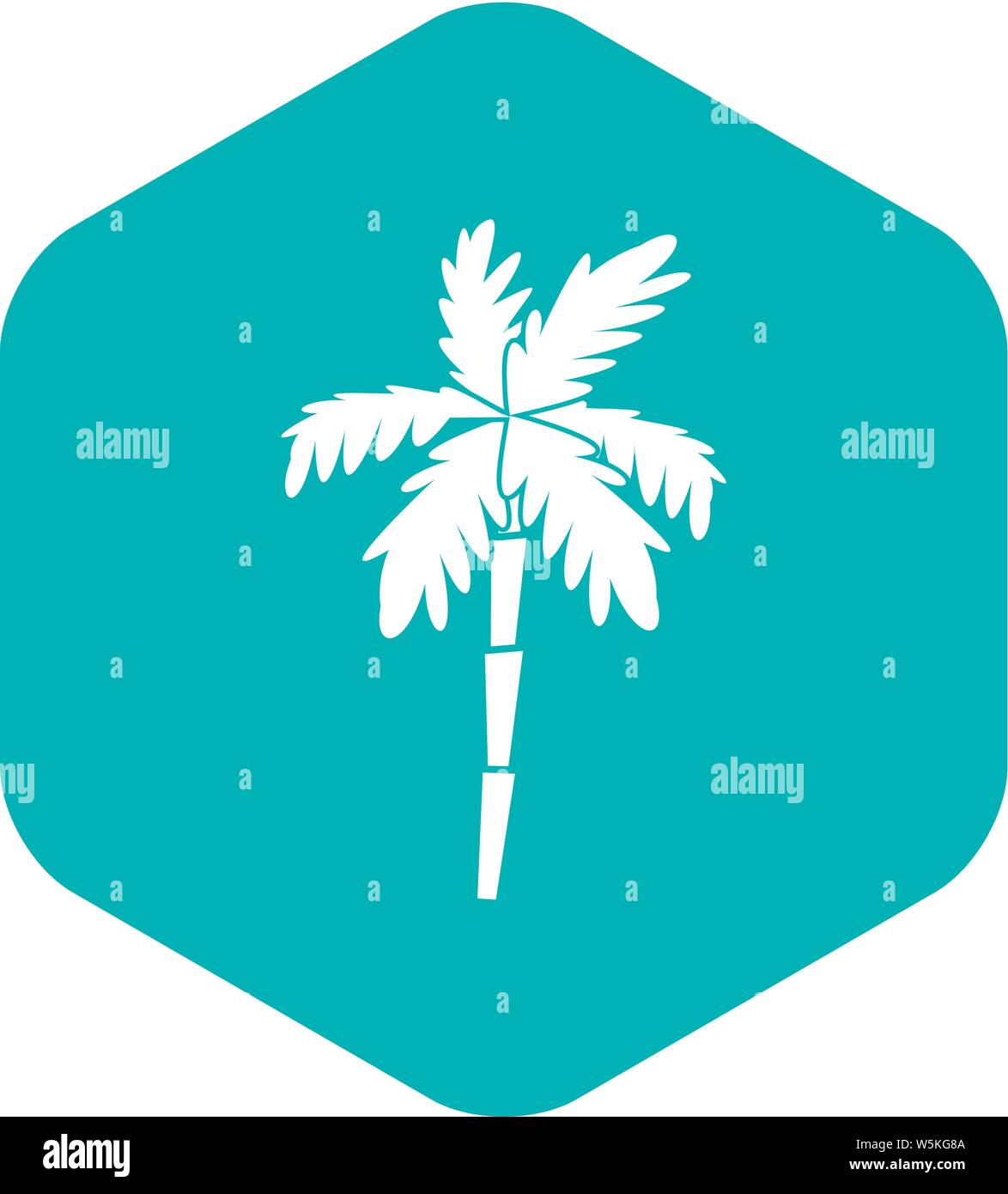 Palm tree icon, simple style Stock Vector Image & Art - Alamy