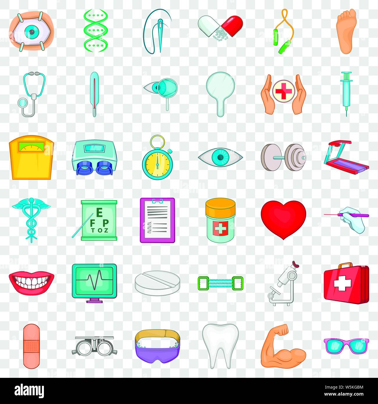 Therapy icons set, cartoon style Stock Vector Image & Art - Alamy