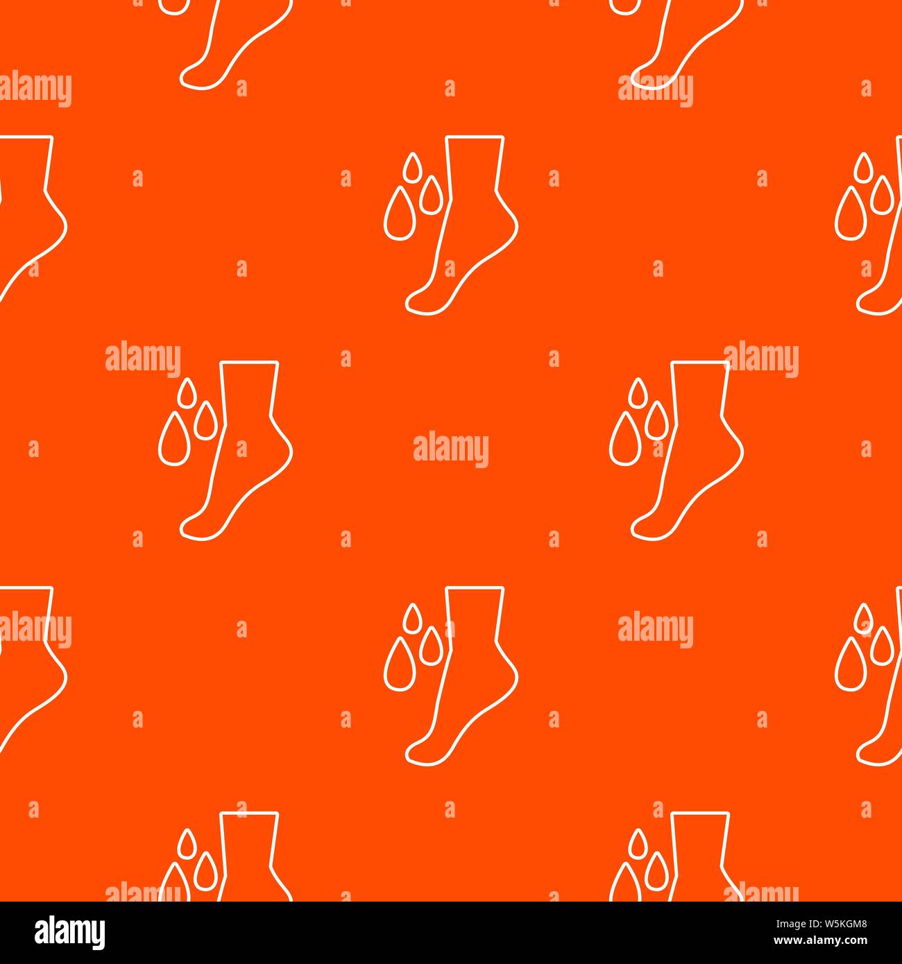 Foot care pattern vector orange Stock Vector Image & Art - Alamy