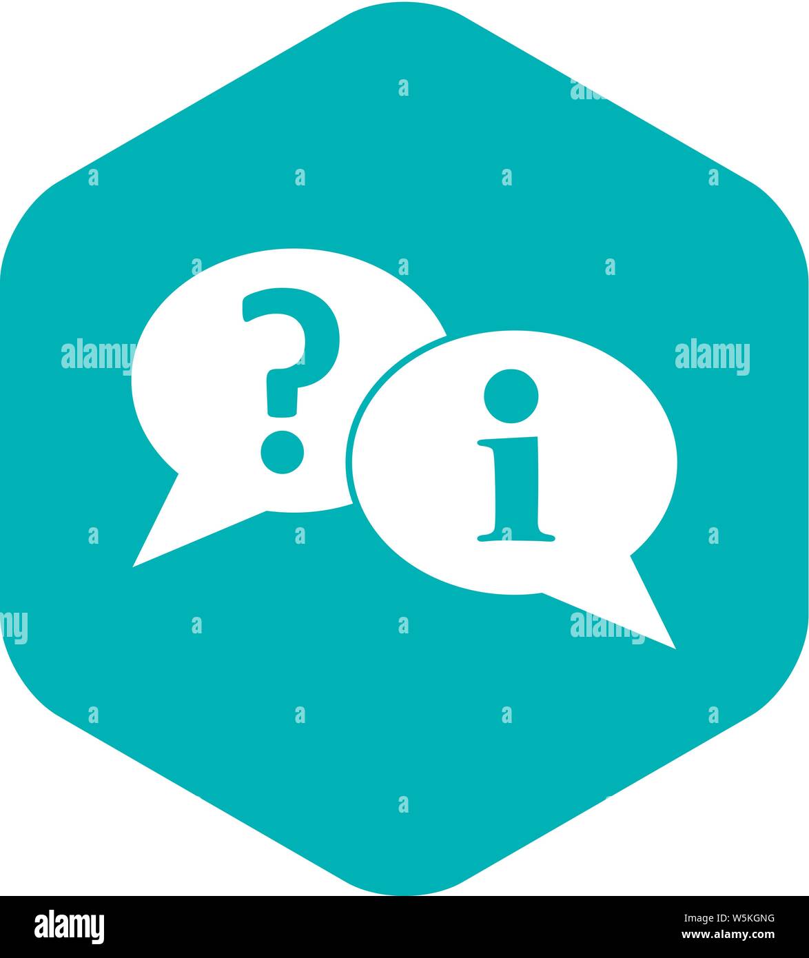 Question and exclamation speech bubbles icon Stock Vector Image & Art ...