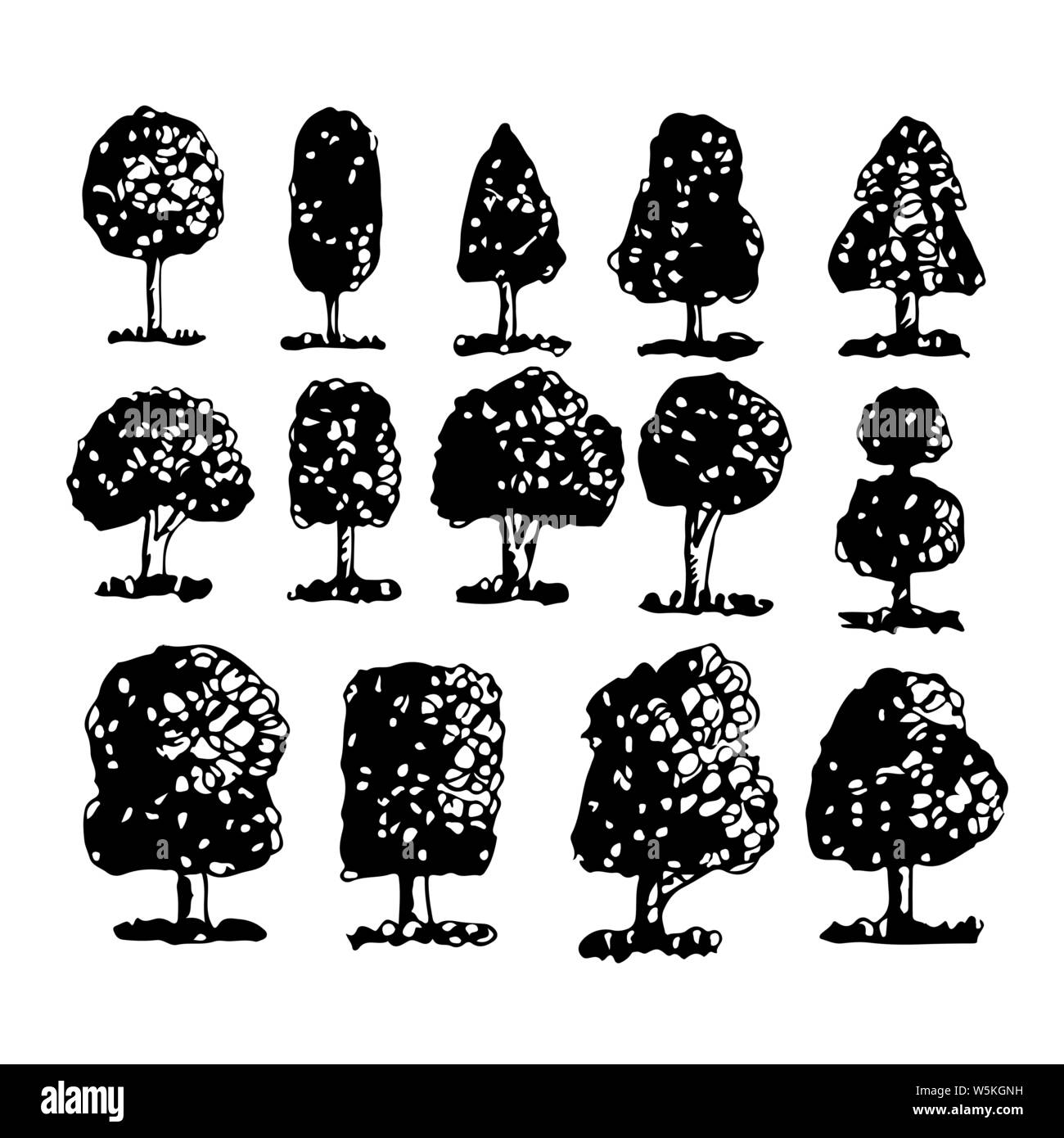 Hand drawn tree Stock Vector Image & Art - Alamy