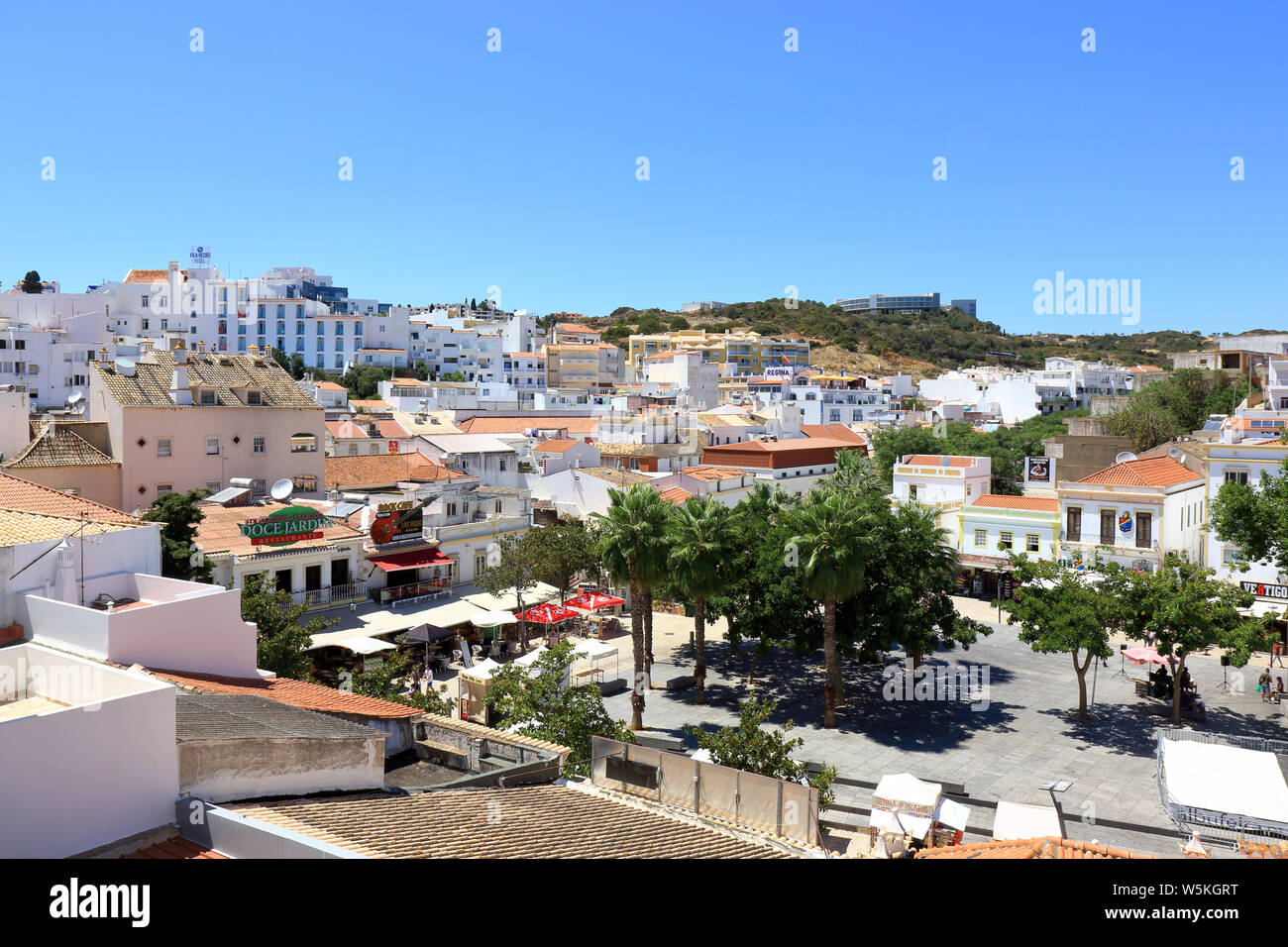 The old town Square and Albufeira Stock Photo - Alamy