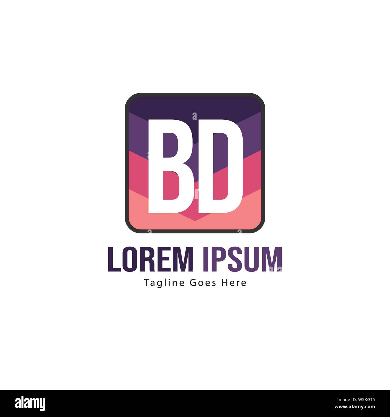 BD Letter Logo Design. Creative Modern BD Letters Icon Illustration ...