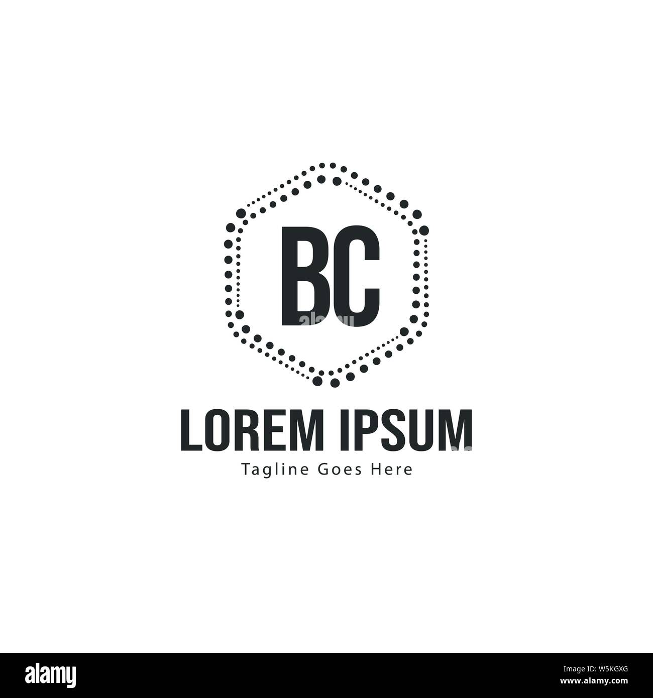 BC Letter Logo Design. Creative Modern BC Letters Icon Illustration ...