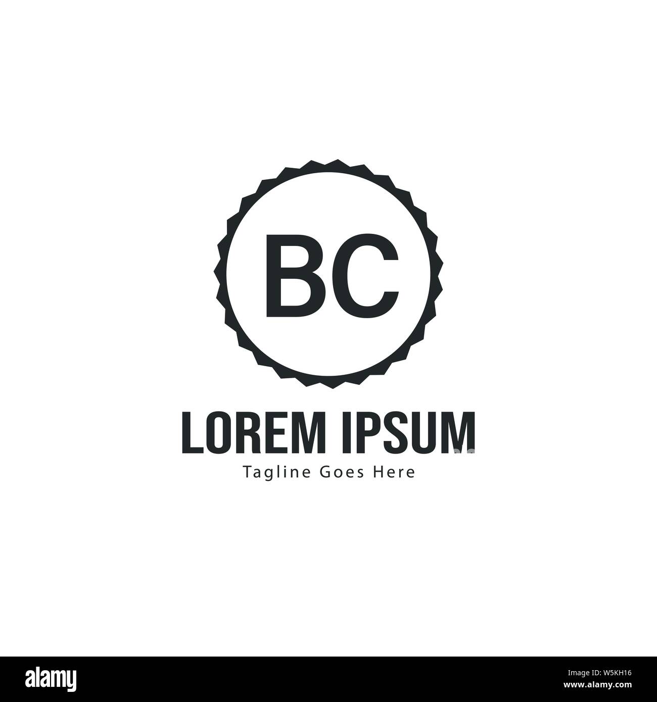 BC Letter Logo Design. Creative Modern BC Letters Icon Illustration ...