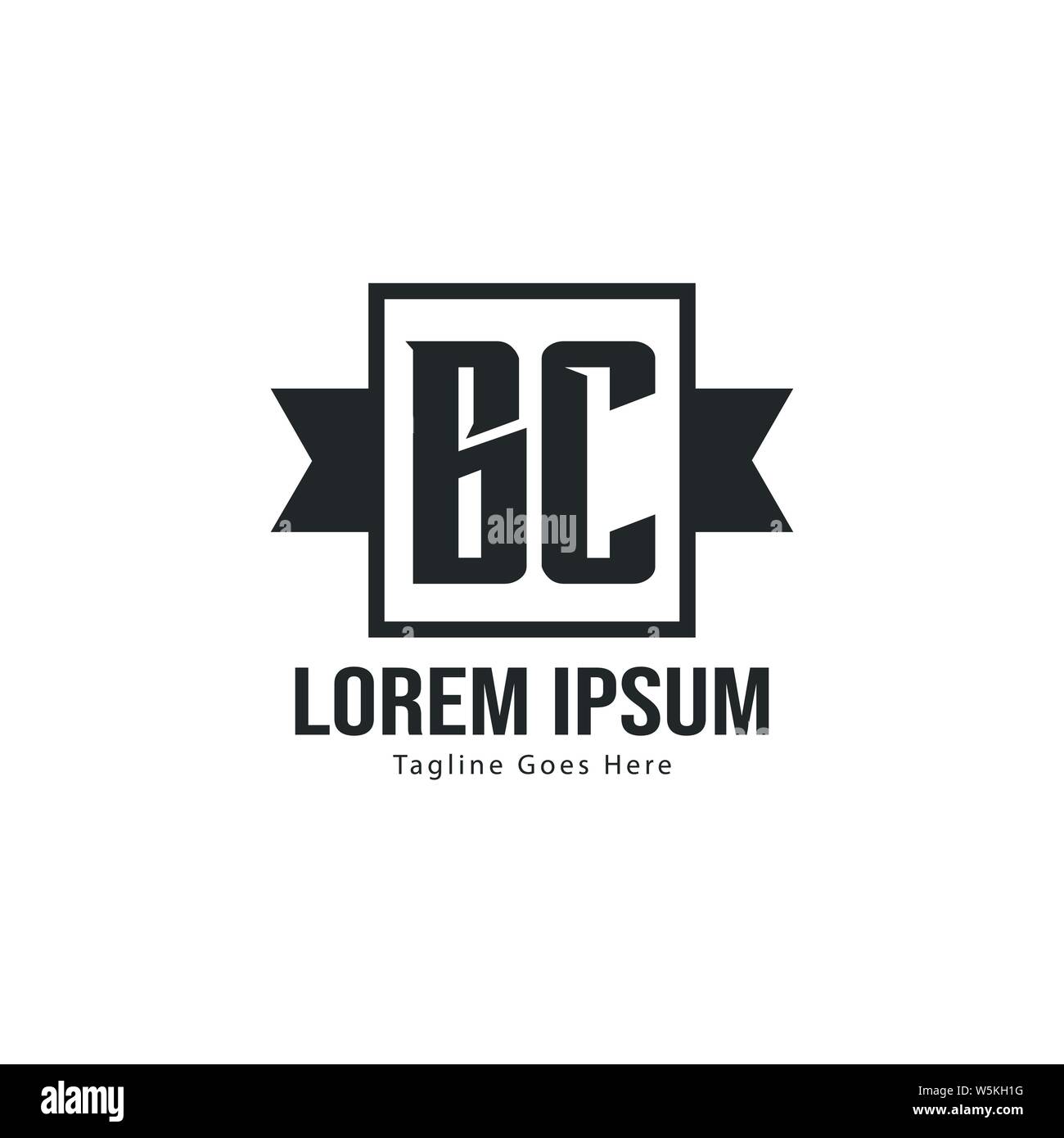 BC Letter Logo Design. Creative Modern BC Letters Icon Illustration ...