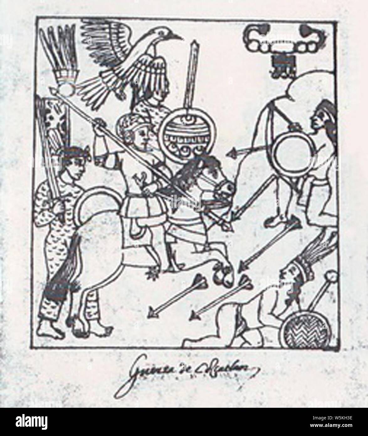 Cuzcatlan lienzo de Tlaxcala Stock Photo - Alamy