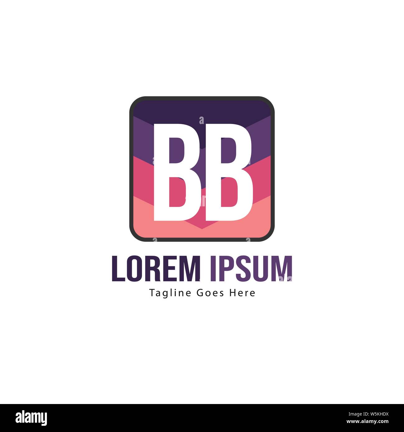 BB Letter Logo Design. Creative Modern BB Letters Icon Illustration ...