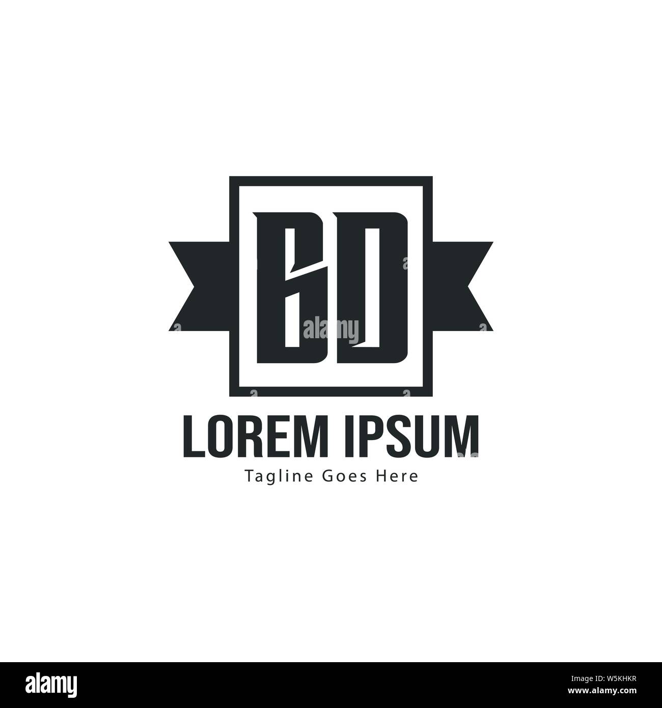BD Letter Logo Design. Creative Modern BD Letters Icon Illustration ...