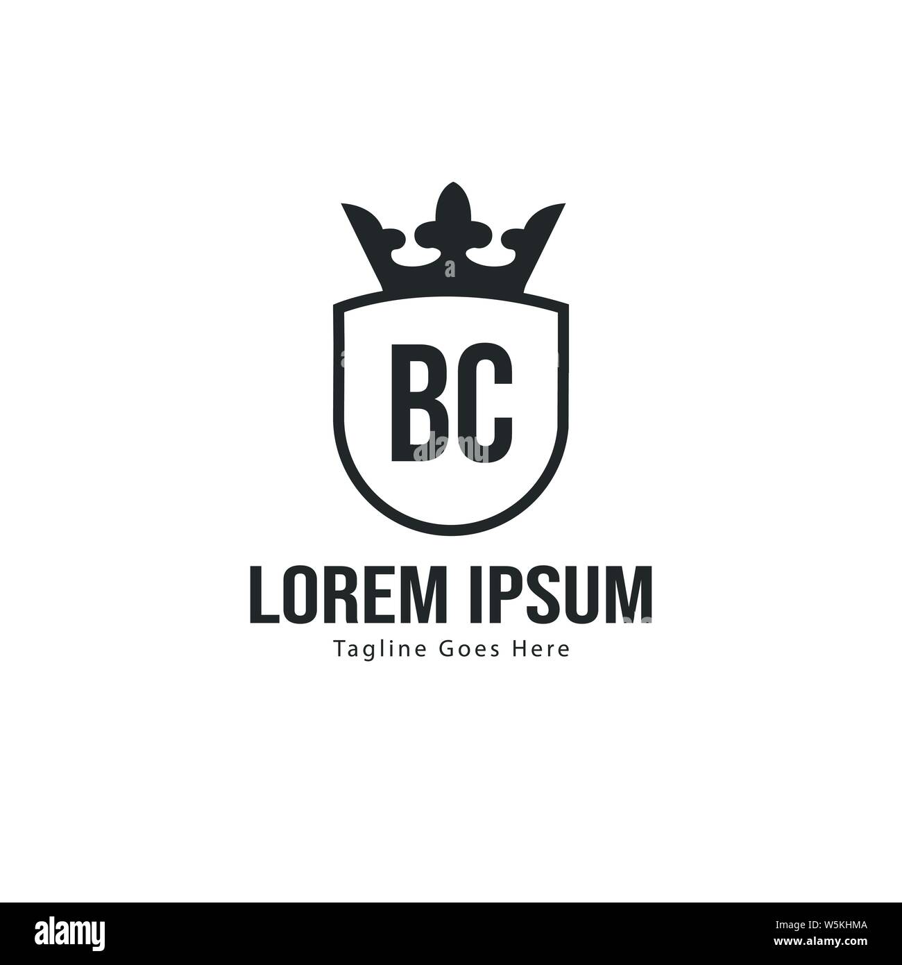 BC Letter Logo Design. Creative Modern BC Letters Icon Illustration ...