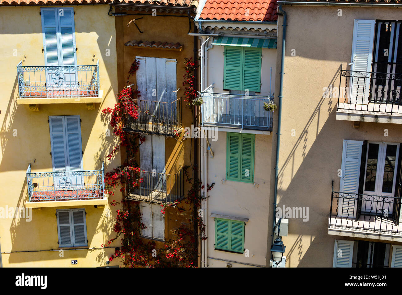 The city of Cannes in France. Beautiful streets and buildings of the ...