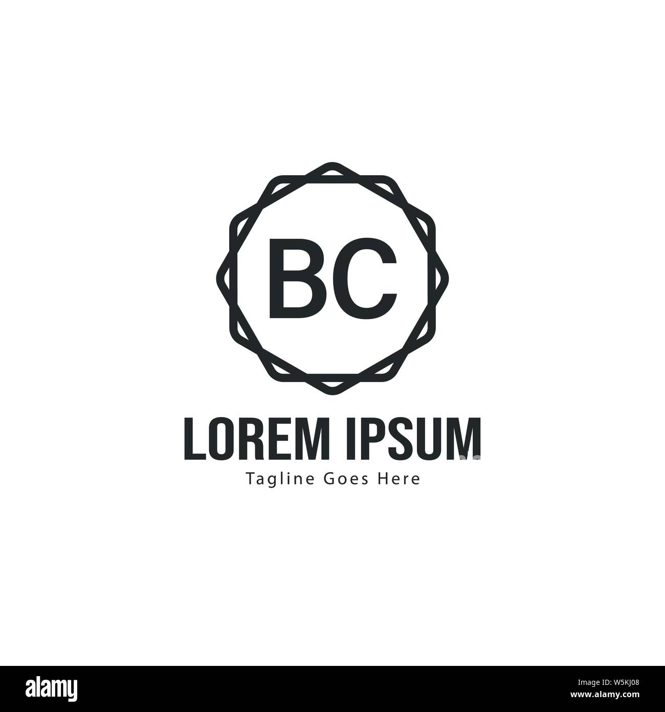 BC Letter Logo Design. Creative Modern BC Letters Icon Illustration ...