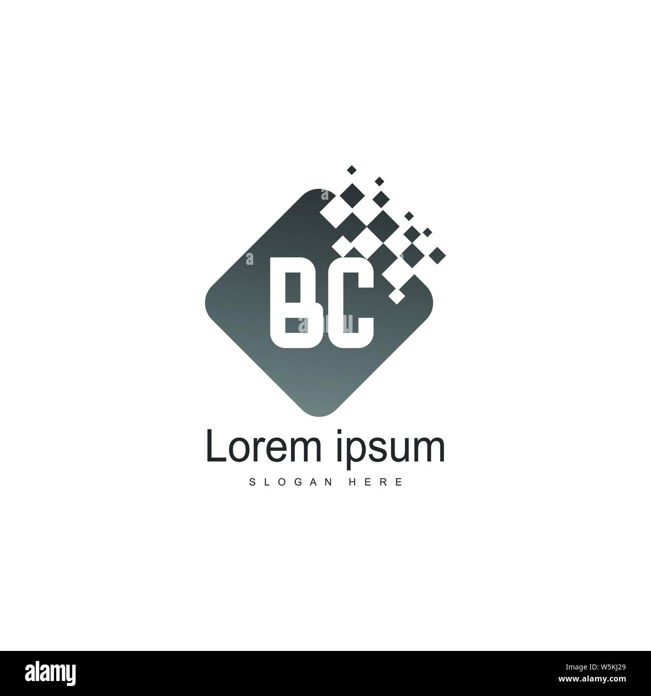 BC Letter Logo Design. Creative Modern BC Letters Icon Illustration ...