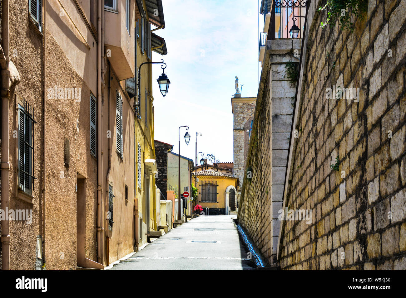 The city of Cannes in France. Beautiful streets and buildings of the ...