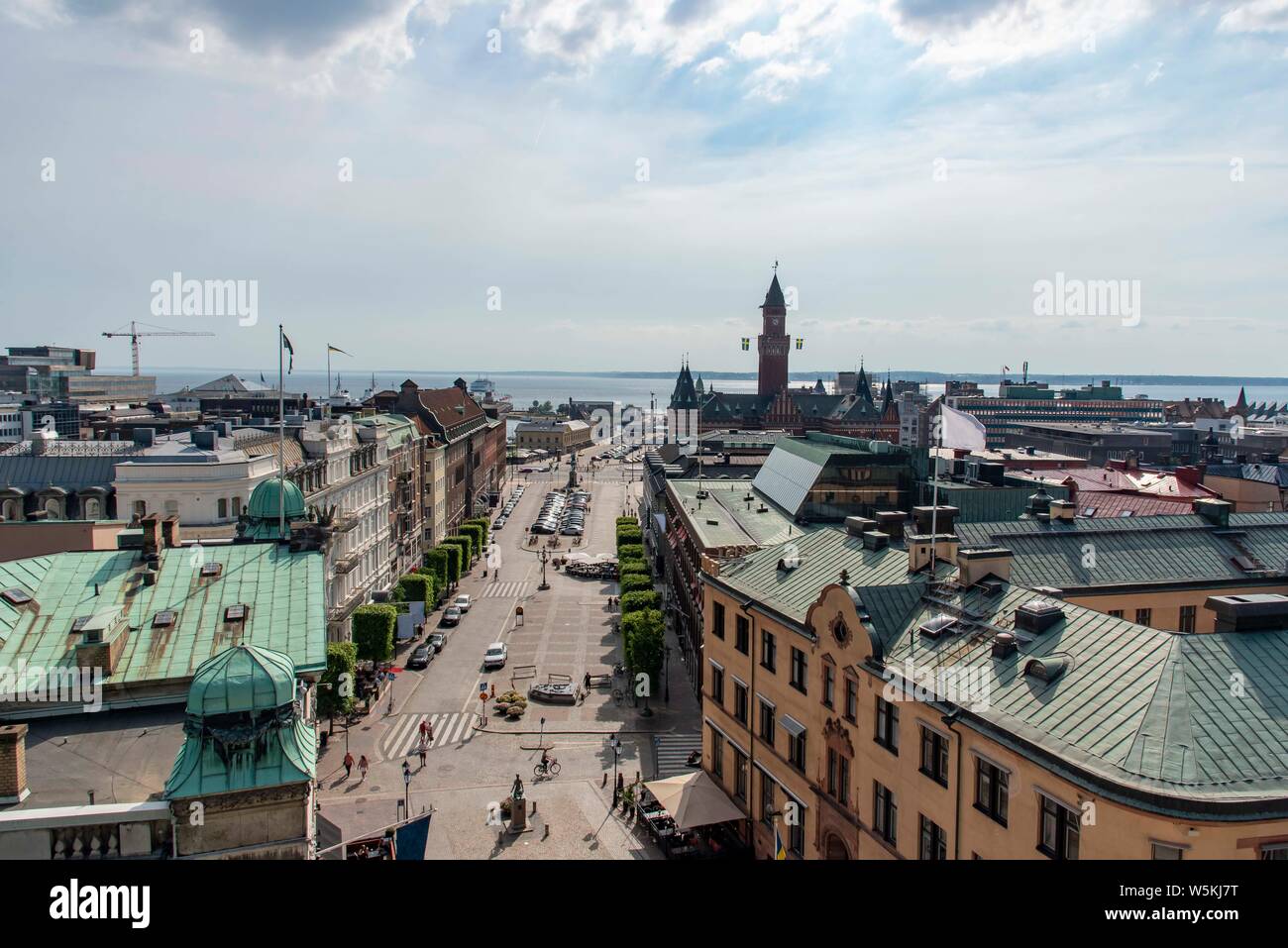 Helsingborg at the Swedish coast Stock Photo - Alamy