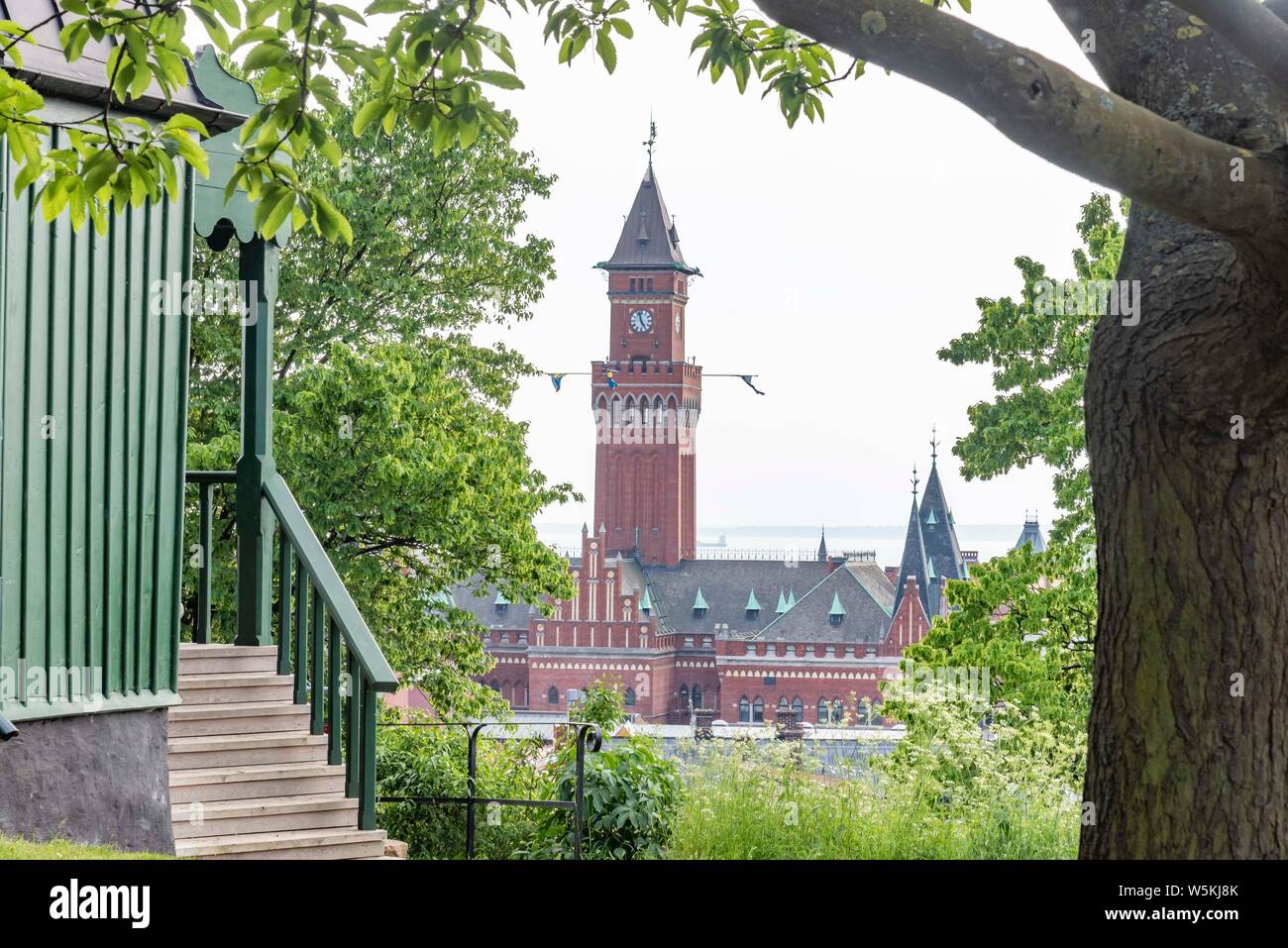 Historic town house in Helsingborg Sweden Stock Photo - Alamy