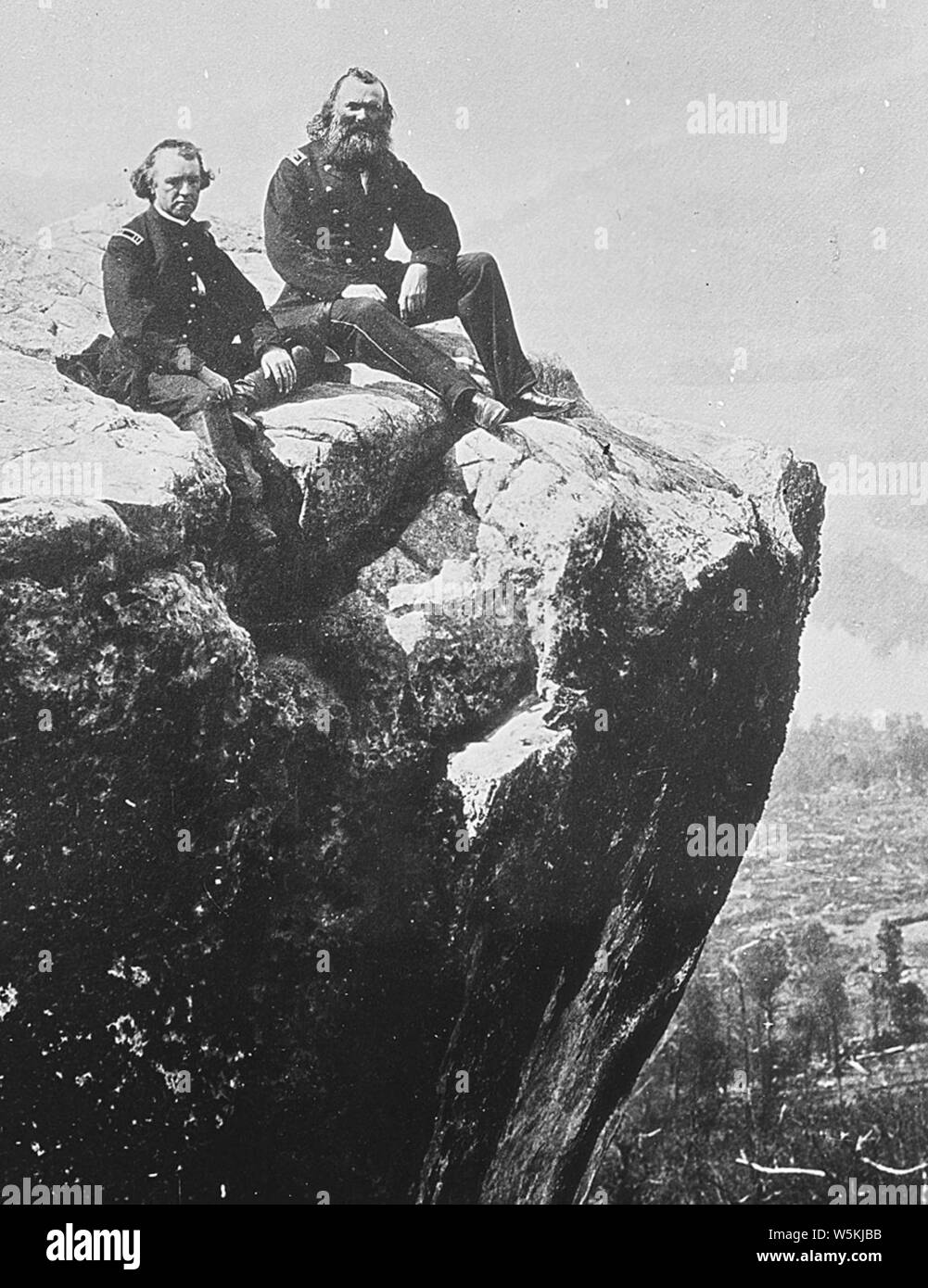 Daniel C. McCallum and Capt. Hurlbert on Lookout Mountain Stock Photo ...