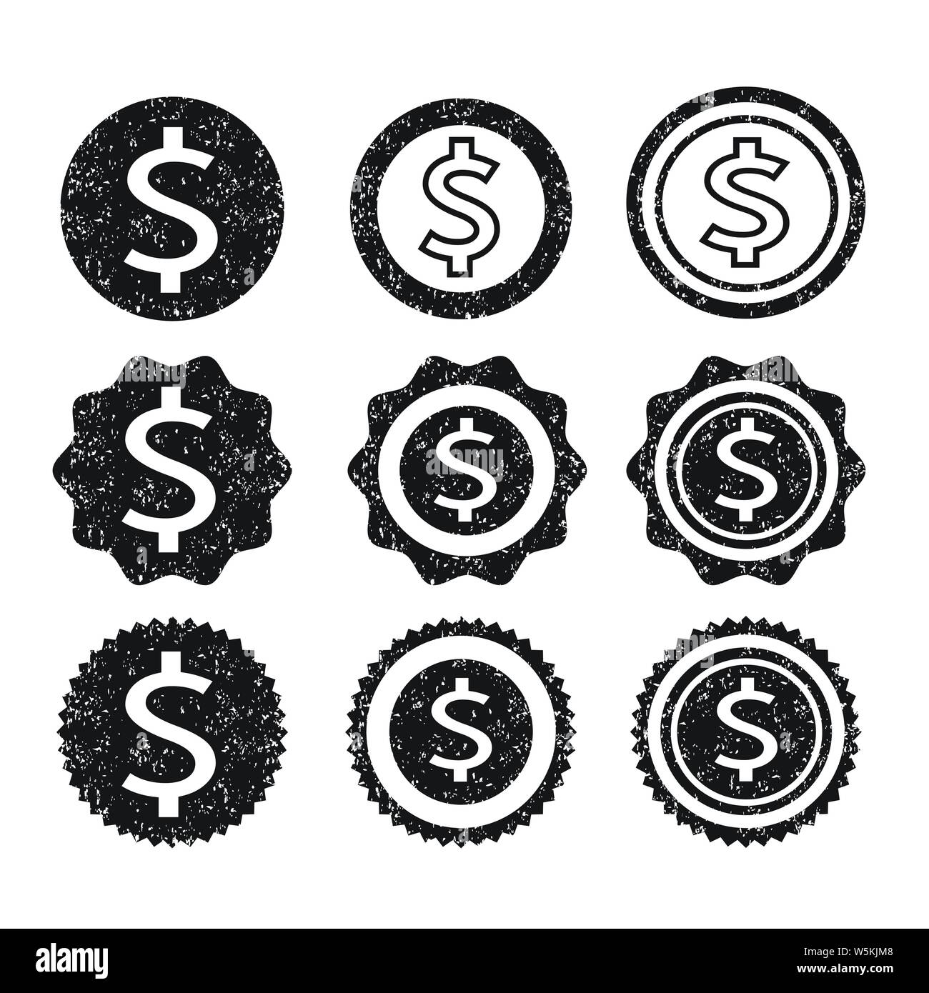 dollar money icon Stock Vector Image & Art - Alamy