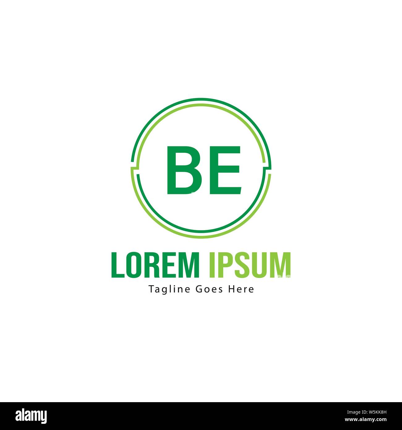 BE Letter Logo Design. Creative Modern BE Letters Icon Illustration ...