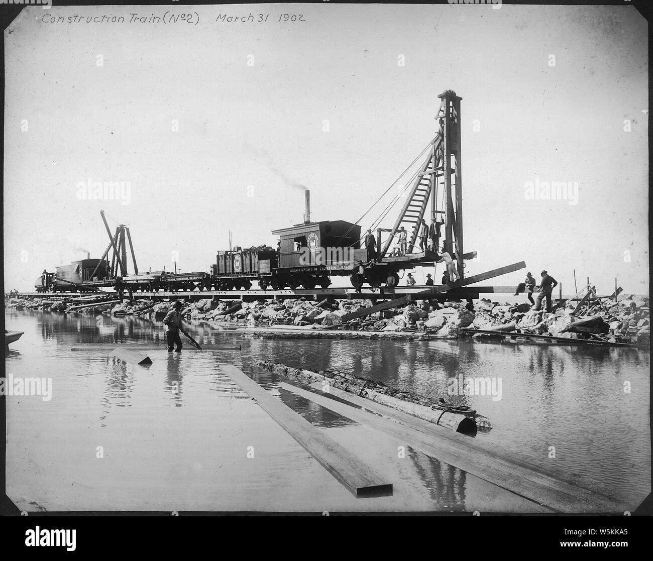 Construction Train (No. 2 Stock Photo - Alamy