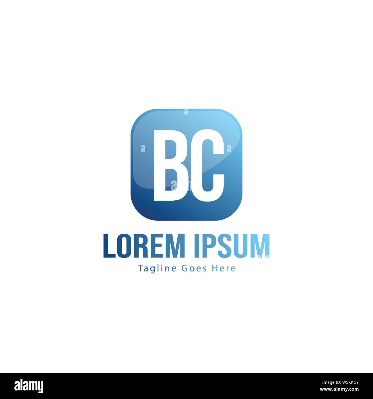 BC Letter Logo Design. Creative Modern BC Letters Icon Illustration ...