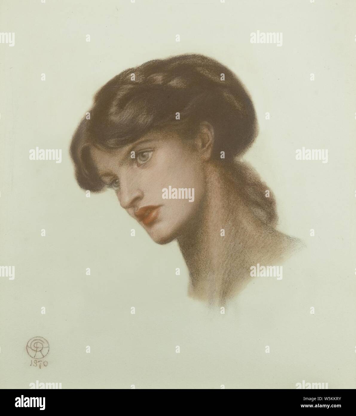 Dante Gabriel Rossetti - Study for ‘Dante's Dream‘ - Mrs. Stillman ...