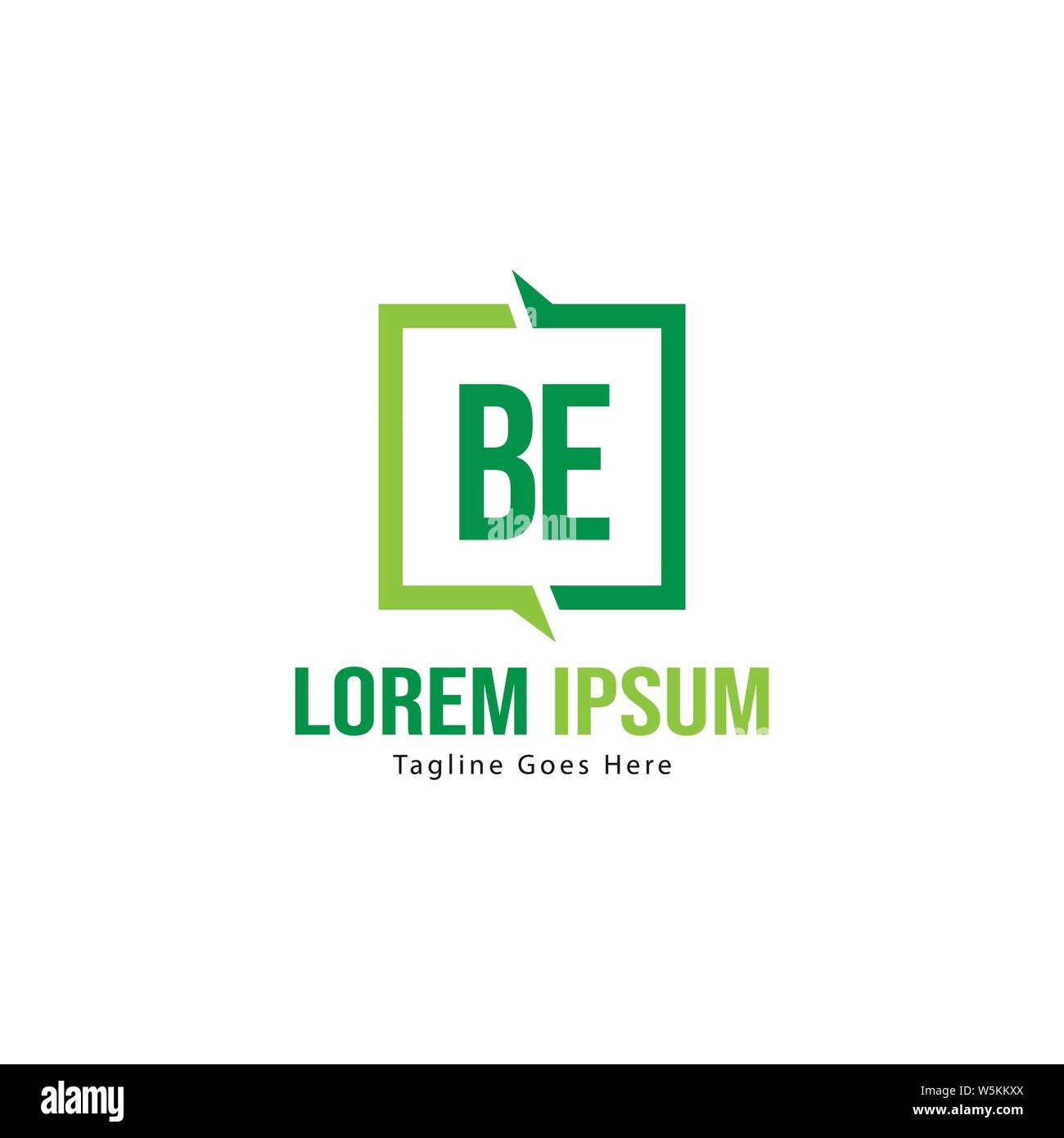 BE Letter Logo Design. Creative Modern BE Letters Icon Illustration ...