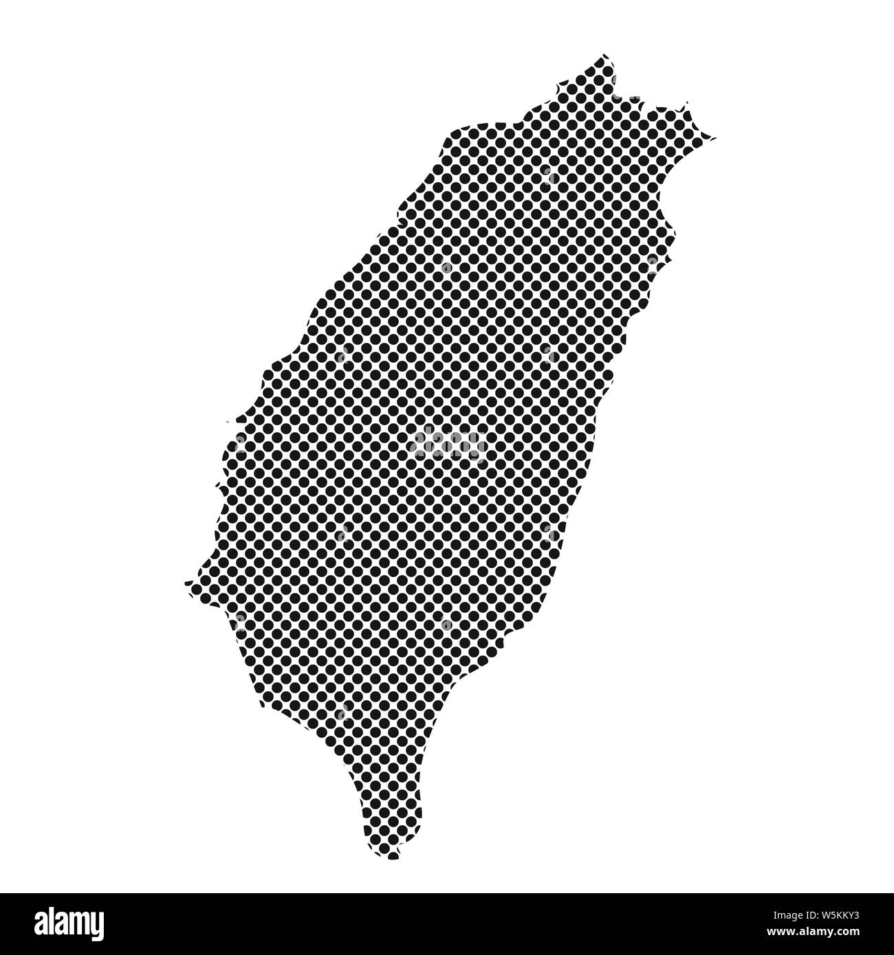 Taiwan vector outline map hi-res stock photography and images - Alamy