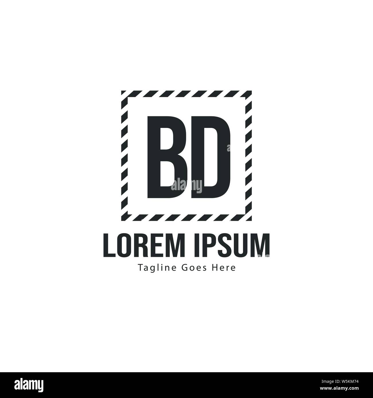 BD Letter Logo Design. Creative Modern BD Letters Icon Illustration ...