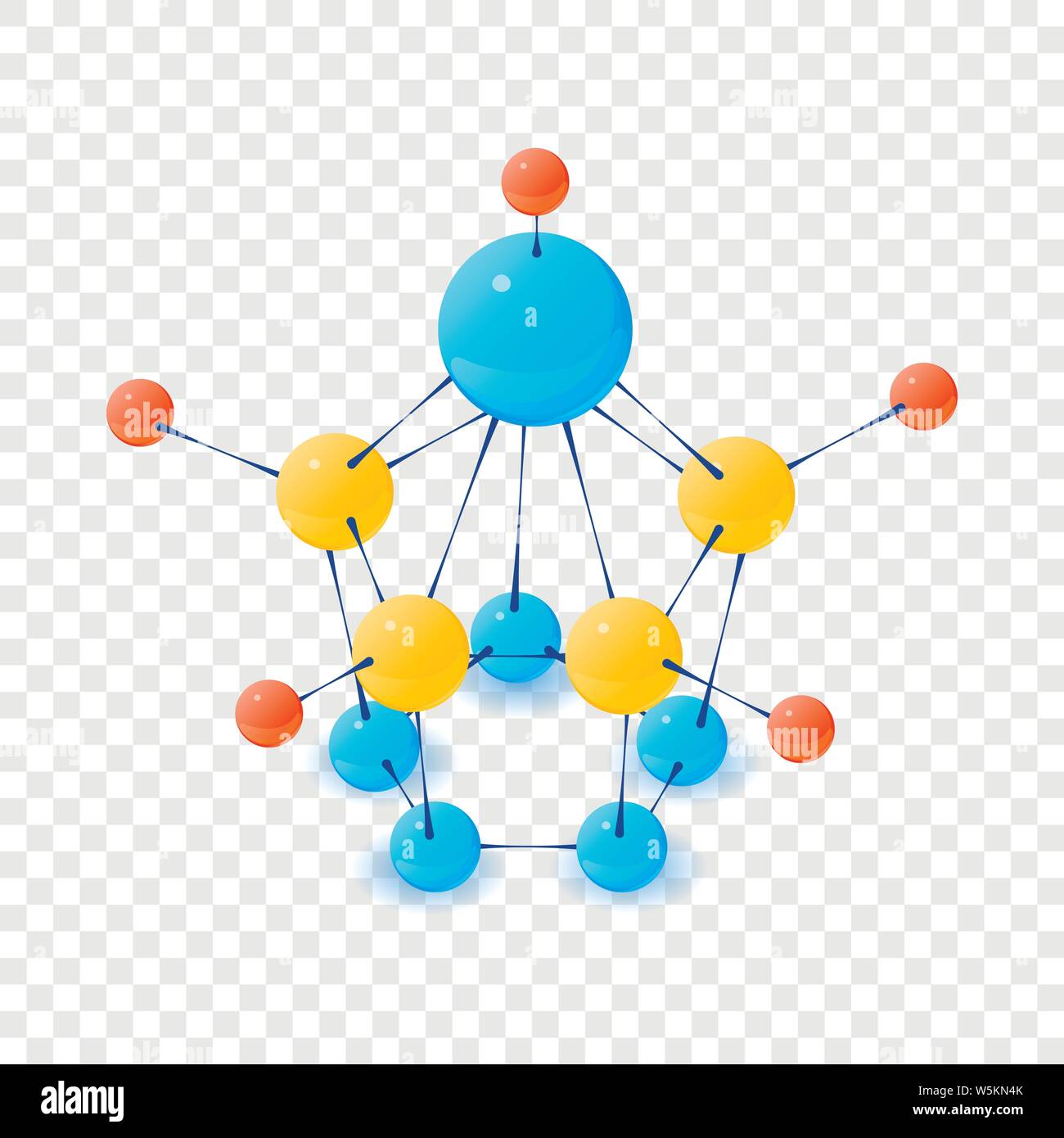Unique molecule icon, isometric 3d style Stock Vector Image & Art - Alamy