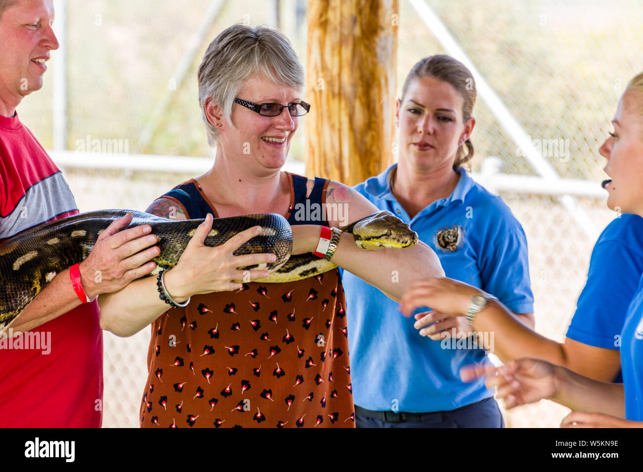 Snake handling hi-res stock photography and images - Alamy