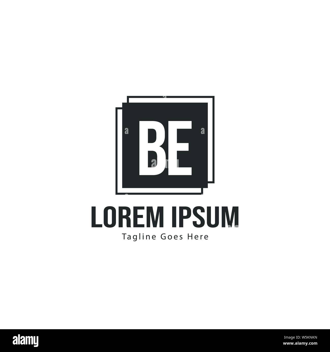 BE Letter Logo Design. Creative Modern BE Letters Icon Illustration ...